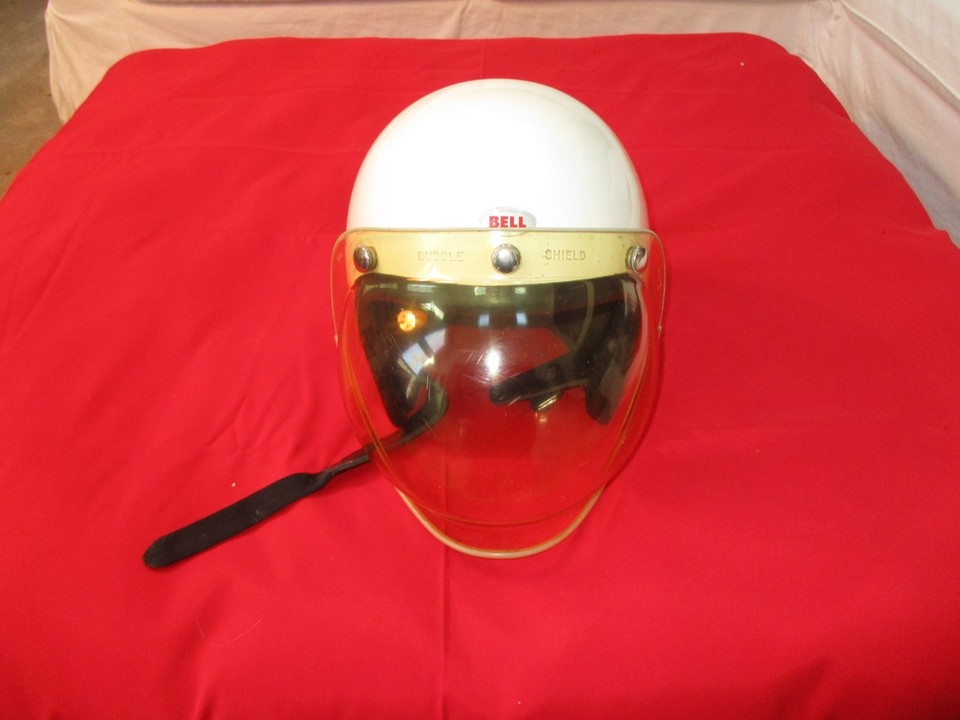 Early Vintage 50's Bell 500tx Helmet & Bubble Shield. Made in L.A ...