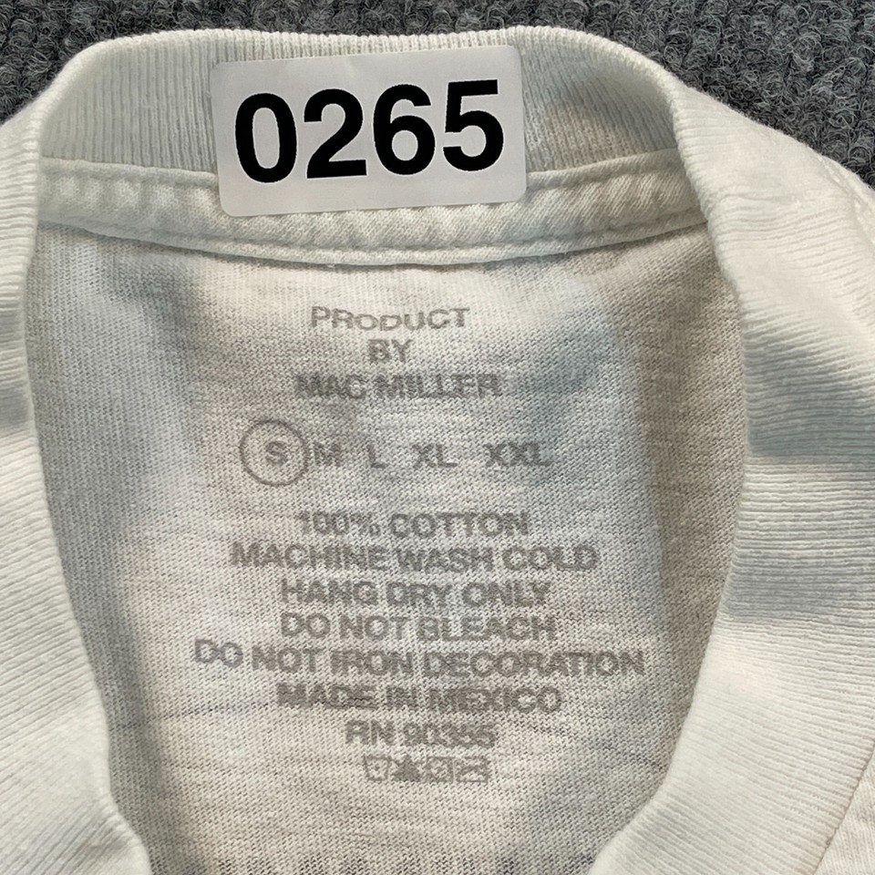 2009 Mac-Miller Swimming Album Shirt Small 17x23 White Hip-Hop Rap | eBay