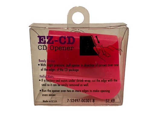 EZ-CD Compact Disc Opener Original Package Easy CD Opening Tool USA | eBay