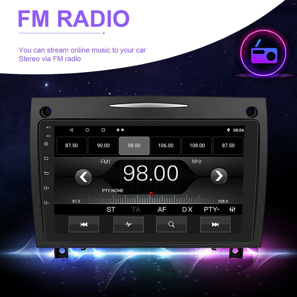 For Mercedes Benz SLK 2004-2010 Android 13 BT Radio GPS Navi Wifi ...