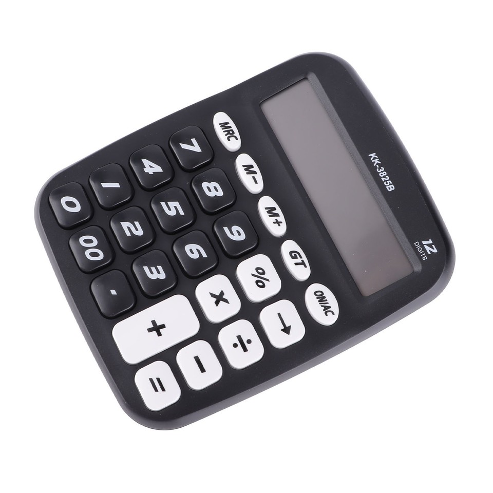 Desktop Calculator Large Buttons Battery Powered Electronic Calculator ...