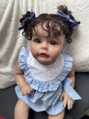 60cm Reborn Dolls Sue-sue Princess Baby Girl Real Picture Lifelike 3D ...