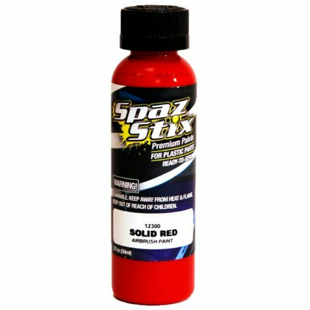 Spaz Stix 12300 Solid Red Airbrush Paint 2oz Szx12300 for sale online ...