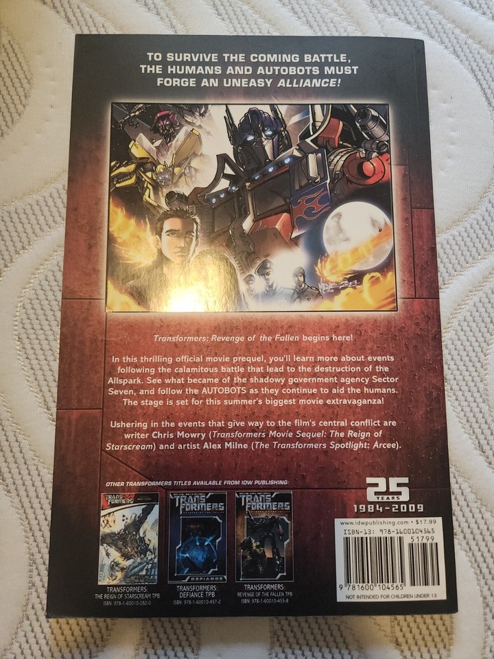 Transformers: Revenge of the Fallen: Alliance TPB (IDW Publishing, June ...
