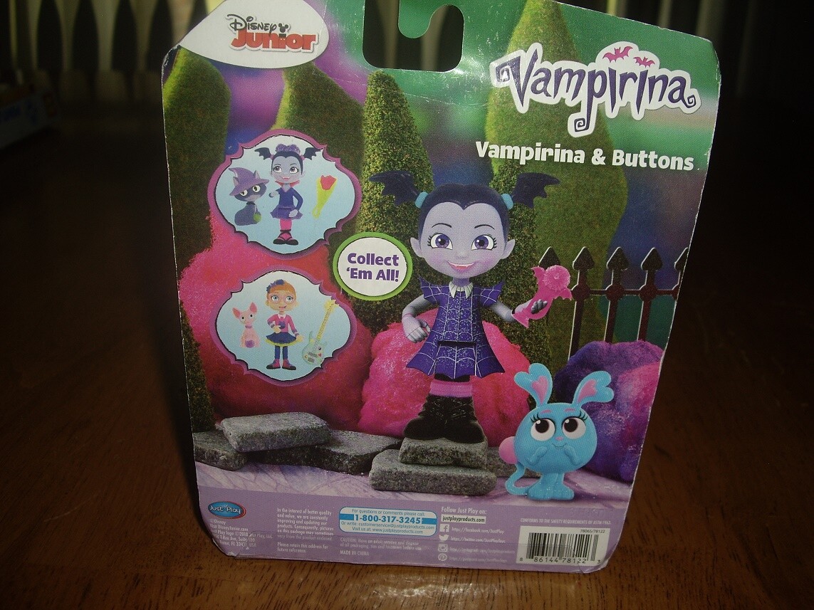 NEW Disney Ready to Rock VAMPIRINA & BUTTONS Ghoul Glow Figure ...