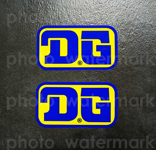 2pc DG Motocross Blue/Yellow stickers decals graphic YZ KX AHRMA MX RC ...