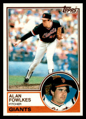 1983 Topps Alan Fowlkes #543 San Francisco Giants | eBay