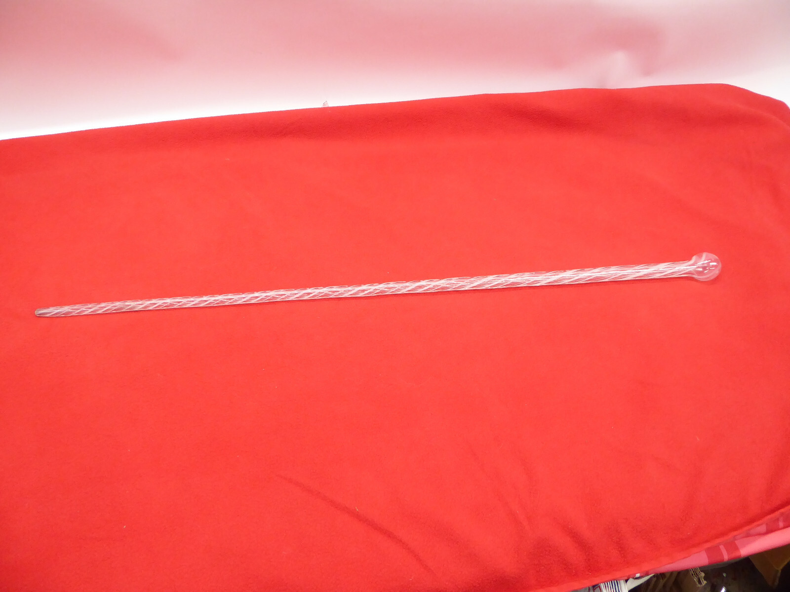 38" HOLLOW GLASS PARADE CANE / WALKING STICK | eBay