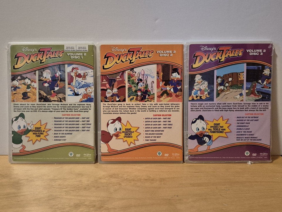 Ducktales - Volume 2 (DVD, 2006, 3-Disc Set) BRAND NEW, SEALED ...