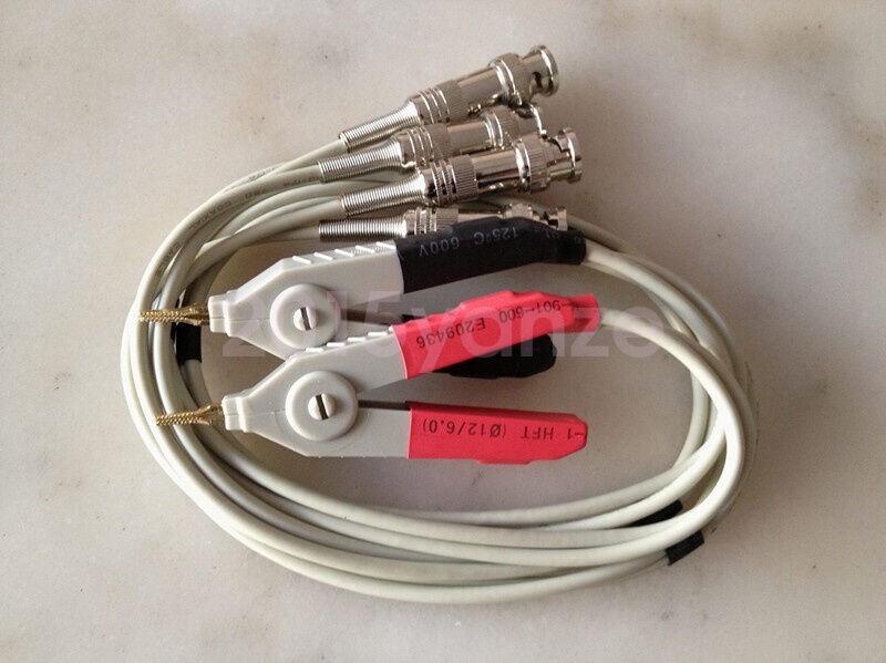 LCR Meter Test Leads Lead / Clip Cable / Terminal Kelvin Probe Wires w ...
