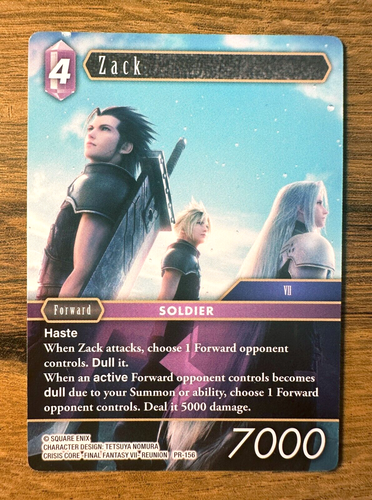 Final Fantasy TCG Zack PR-156 *NON-FOIL* Card Promo FF7 FFVII | eBay