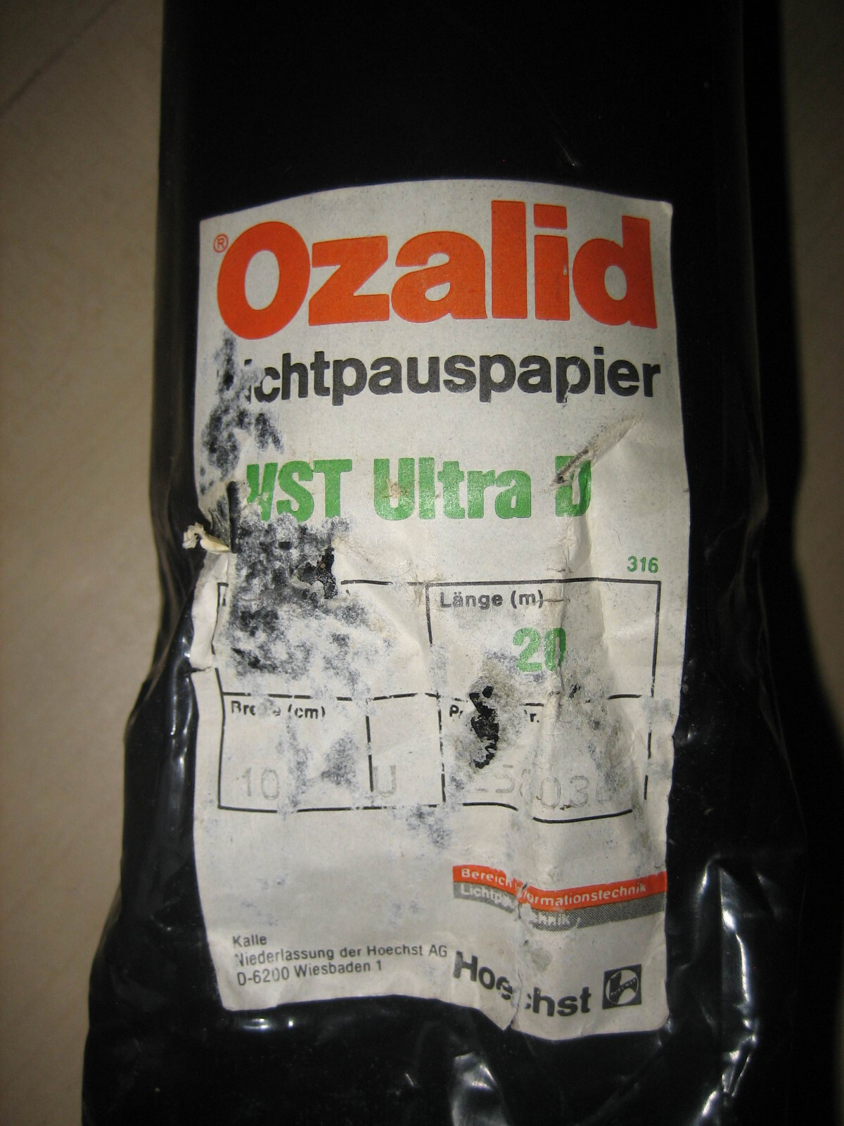 Ozalid Lichtpauspapier Restmenge 650 x 90cm | eBay.de