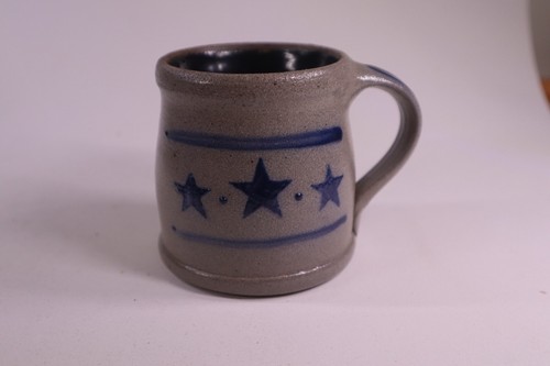 Vintage 1999 Rowe Pottery Works Salt Glazed Stoneware Coffee Mug W ...