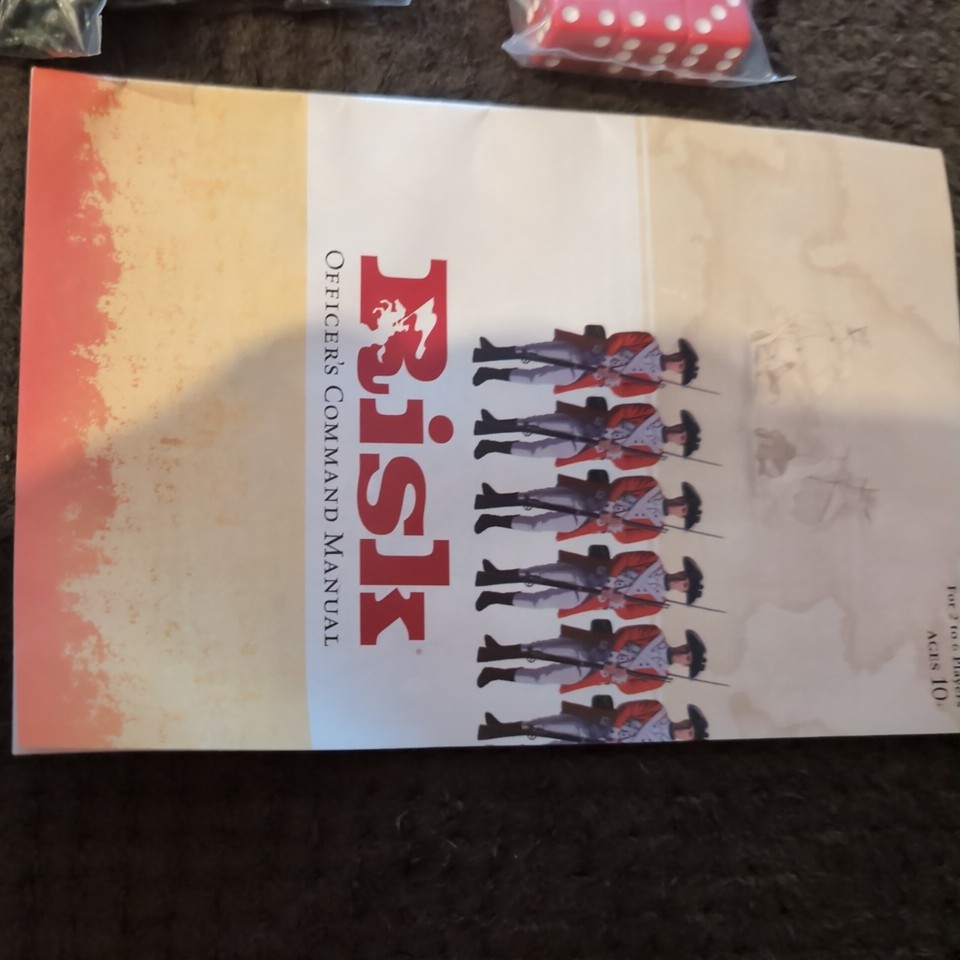 Risk 2003 Board Game Replacement Parts Pieces Dice Cavalier/cards ...