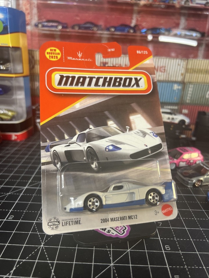 Matchbox 2004 MASERATI MC12 White #86 Mainline 2025 Case H/J (In-Stock ...