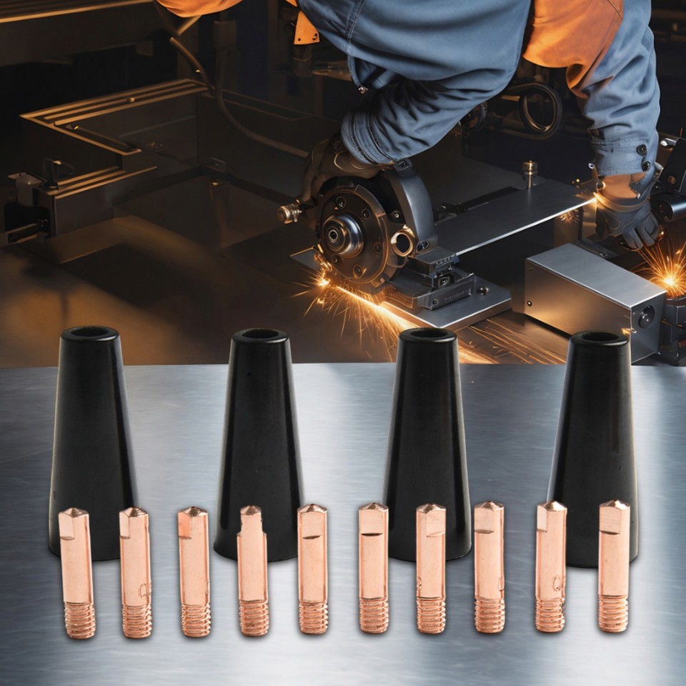 For MIG Welding Contact Tip Kit Gasless Nozzles with Copper Conductive ...