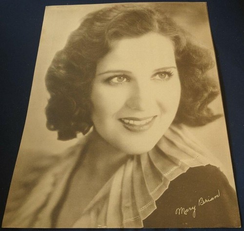 PRECODE STAR MARY BRIAN ORIGINAL VINTAGE OVERSIZED PORTRAIT PREMIUM 11 ...