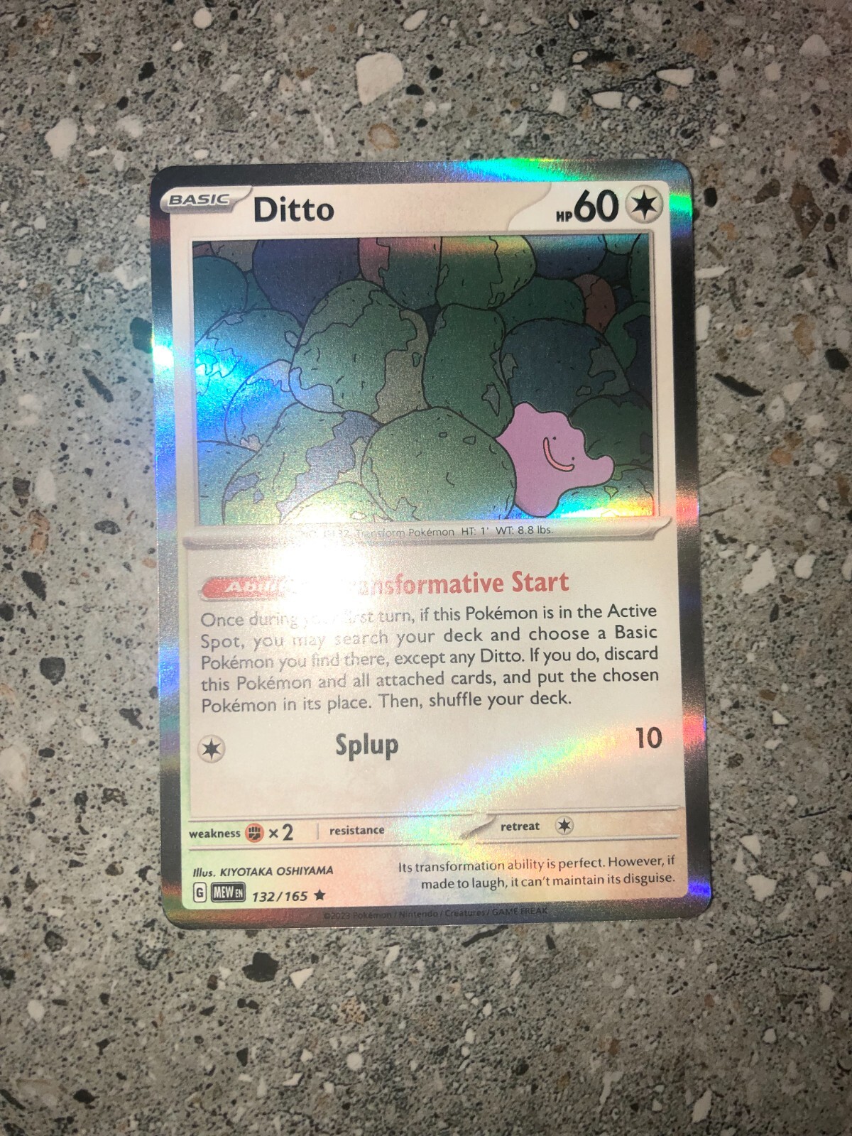 Pokemon TCG Cards Ditto 132/165 SV 151 Holo Rare Holo MINT | eBay