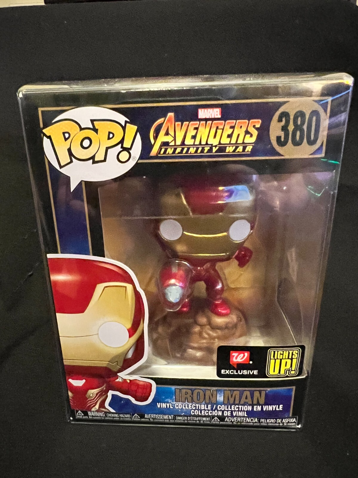 Funko Pop! Marvel Avengers Infinity War Iron Man 380 with protector ...