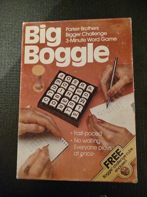 BIG BOGGLE dice game PARKER BROTHERS Word game 1979 vintage | eBay