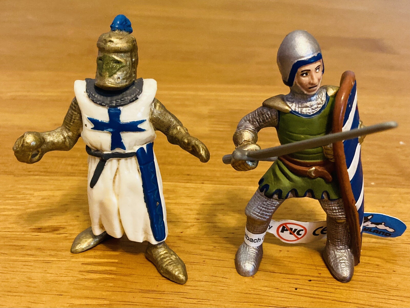 Bullyland 2 Medieval Knights Action Toys-#73565, Made in Germany 3”, 1 ...