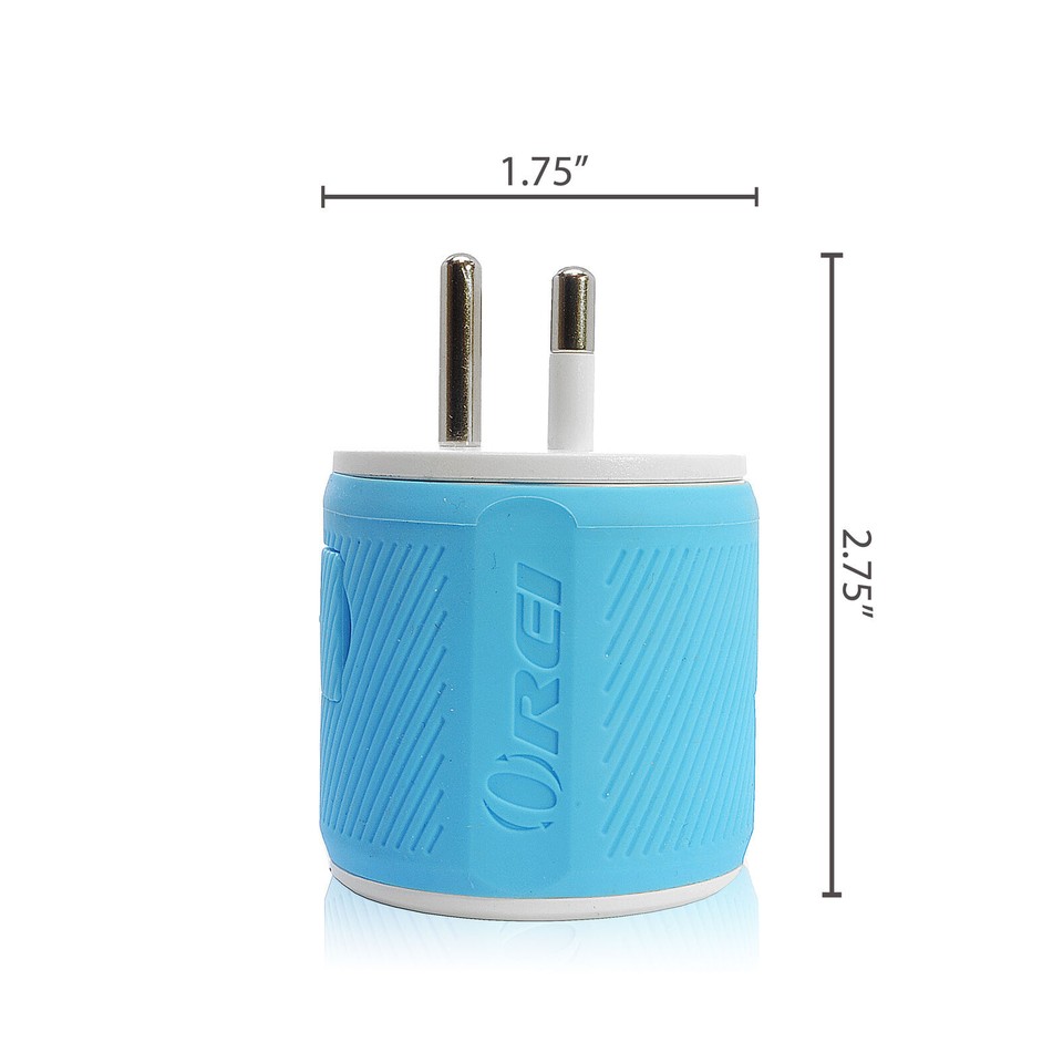 OREI Thailand Travel Plug Adapter - Dual USB - Surge Protection - Type ...
