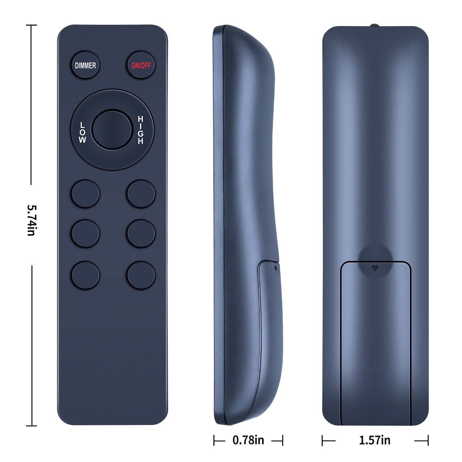 New Replacement Remote Control For Heat Surge Electric Fireplace Heater ...