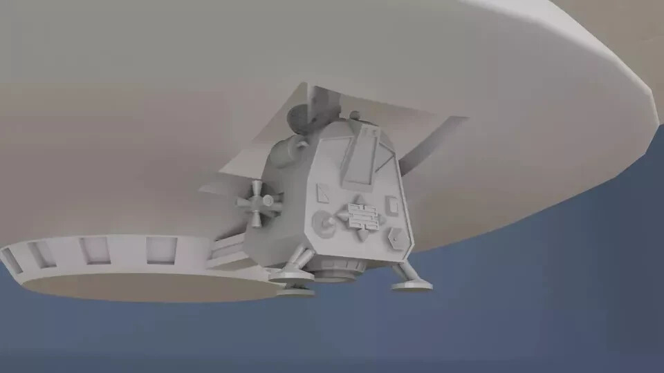 Lost In Space Jupiter 2 Spaceship w exiting SPACE POD 3D Printed | eBay