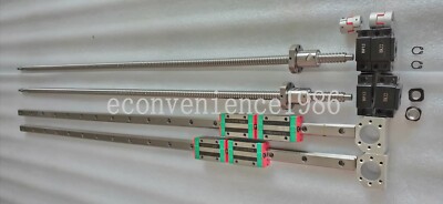 2 pcs HGR25--3048mm Linear Rail&RM2505--3048/3048mm Ballscrew &bf20 ...