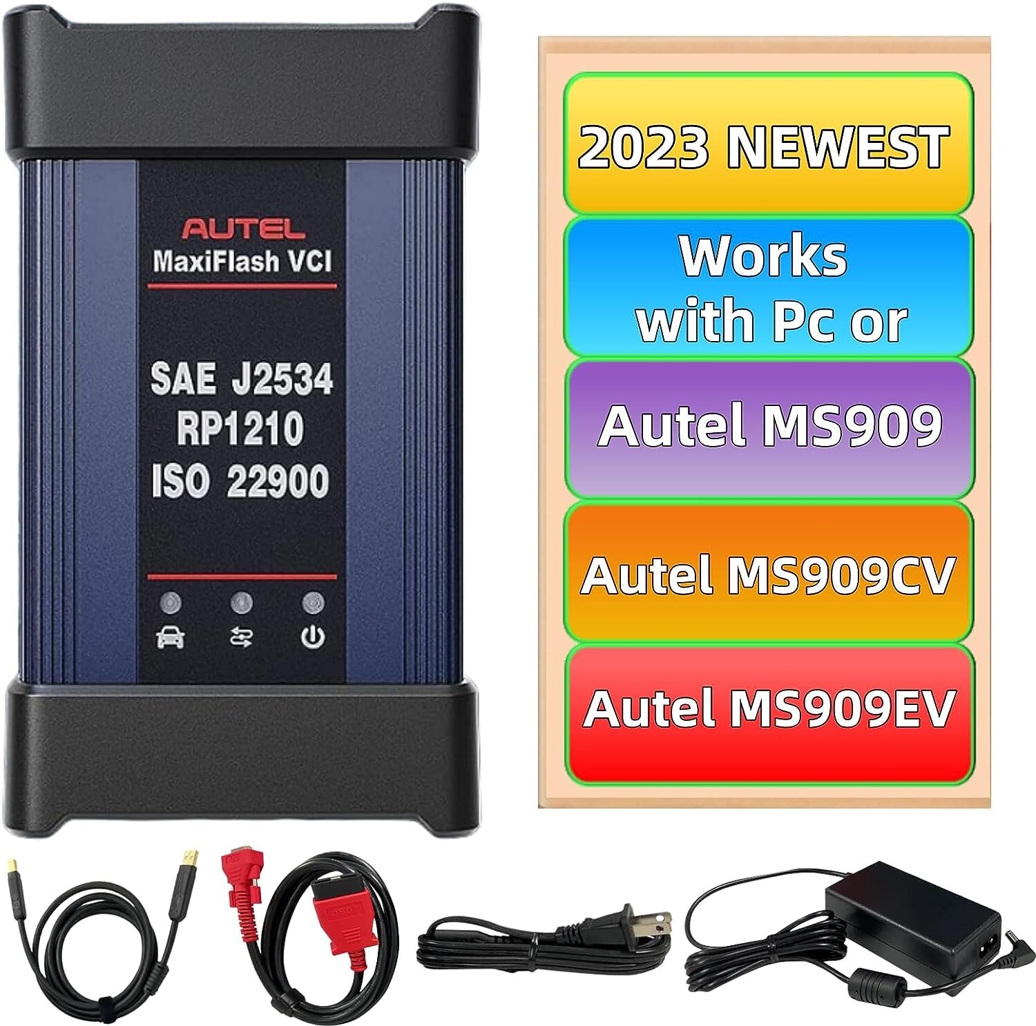 Autel MaxiFlash VCI Kit Programming Device Bluetooth Works with PC or ...