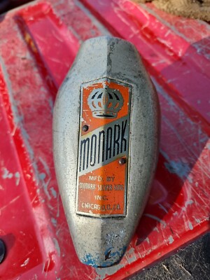 Vintage Monark Super Deluxe Holiday Bicycle Fork Head Badge Emblem Pre ...