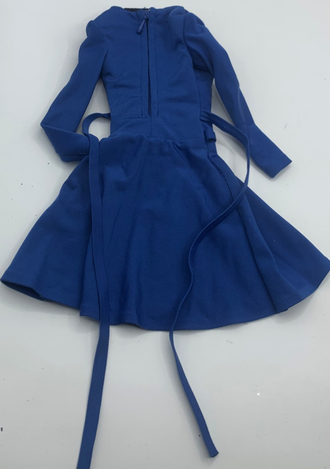 Franklin Mint Kate Middleton Vinyl Portrait Doll Blue Tie Back Dress ...