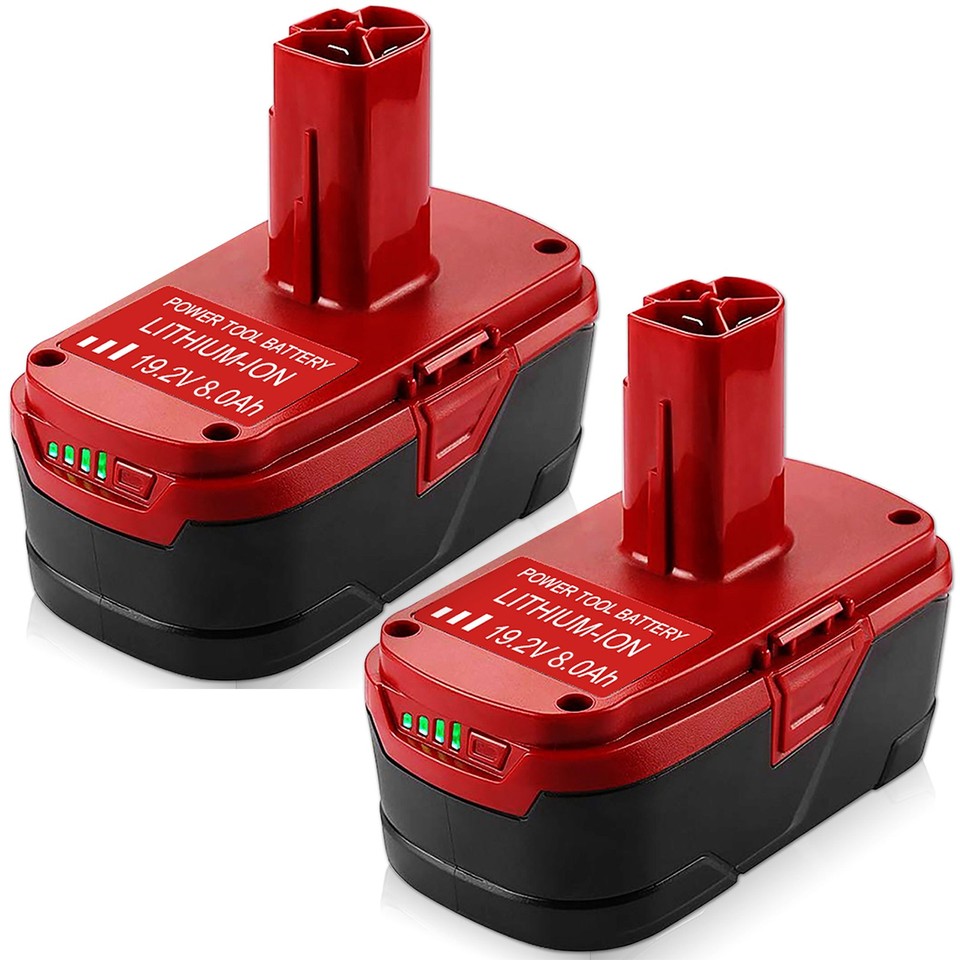 1~2PACK 8 Ah For Craftsman C3 XCP Lithium Battery 19.2V 130279005 ...