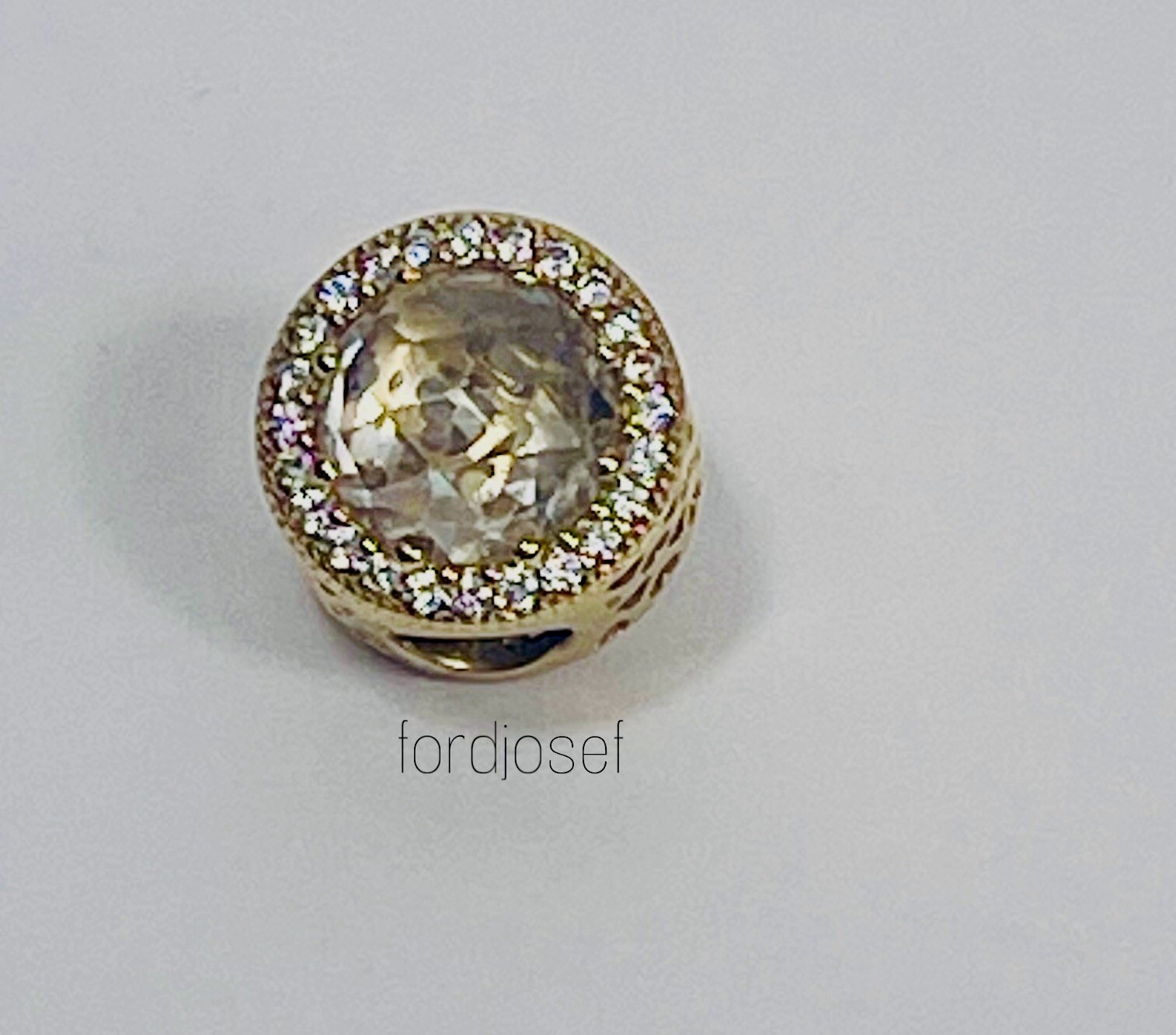 Authentic Pandora 14k Gold “RADIANT HEARTS” Clear CZ … - Gem