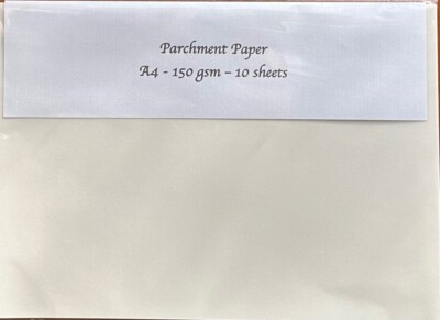 Parchment Paper A4 -150gsm - 10 Sheets | eBay UK