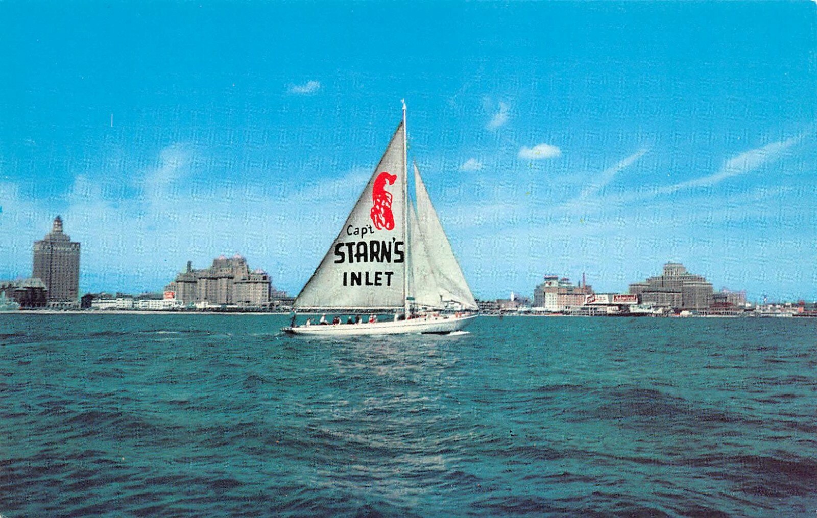 Capt. Starn's Inlet Ocean Sightseeing Boat Tour Atlantic City,NJ 1960's ...
