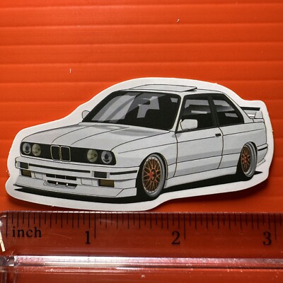 BMW E30 Sticker Decal Racing Car Skateboard Laptop Flask JDM | eBay