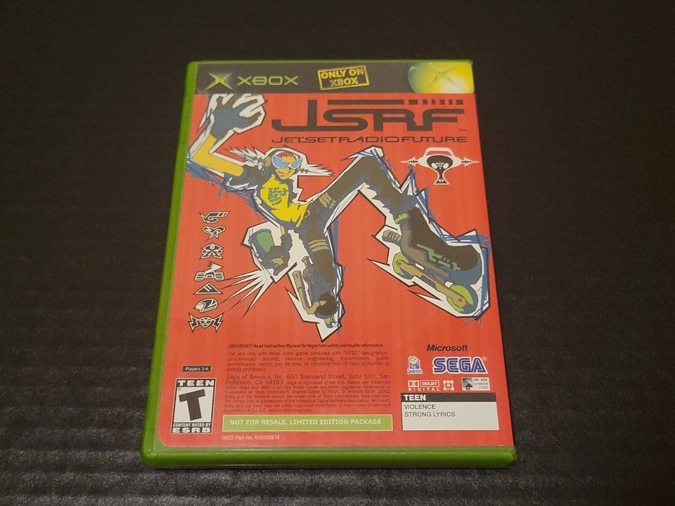 Sega GT 2002 / Jet Set Radio Future JSRF Xbox - Complete CIB Tested ...