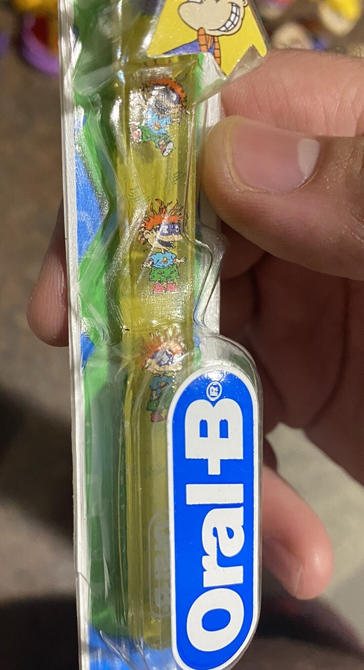 Vtg 1997 Nickelodeon Rugrats Oral-B Soft Children's Toothbrush (Yellow ...