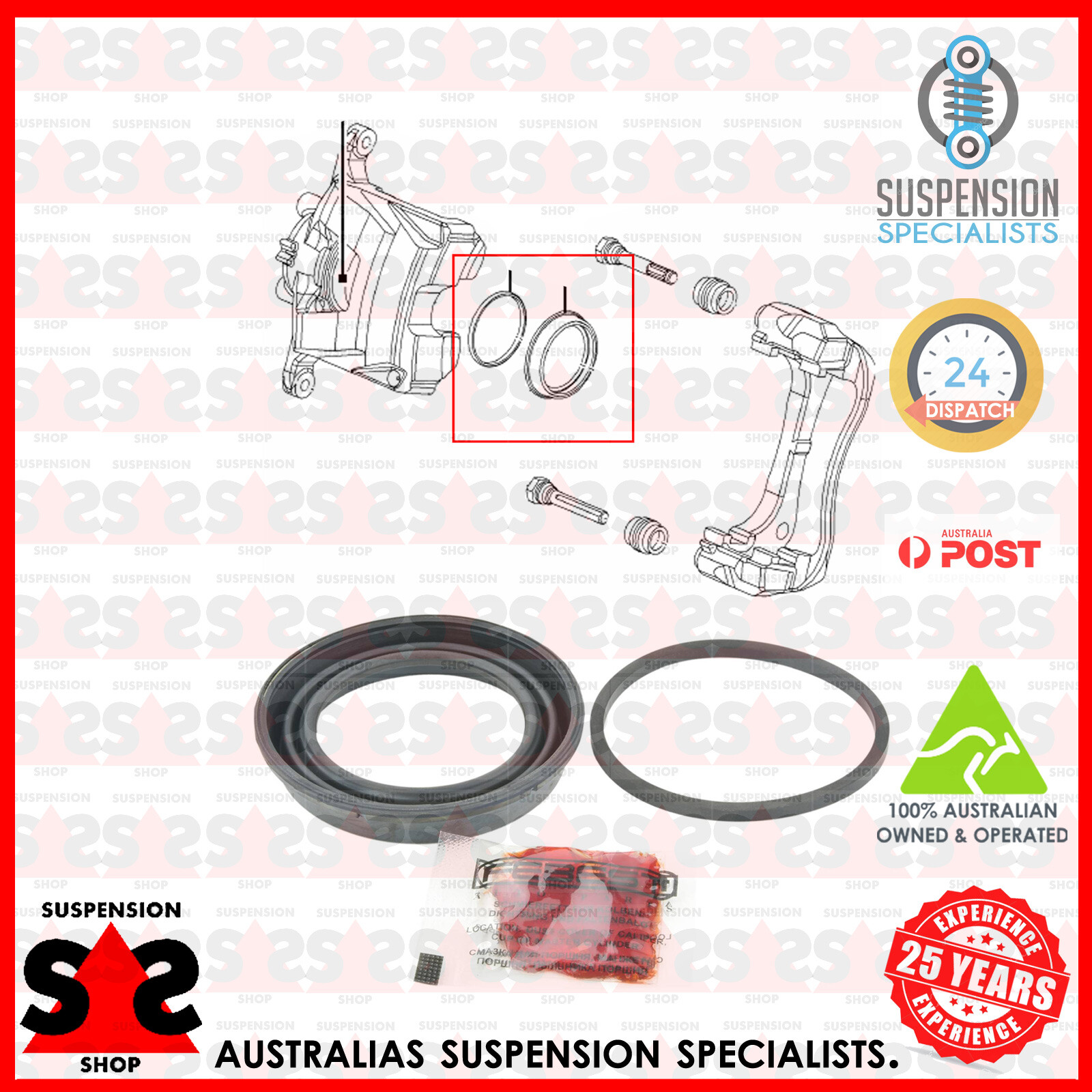 Front Axle Repair Kit, Brake Caliper Suit OPEL Astra J Gtc 2.0 OPC ...