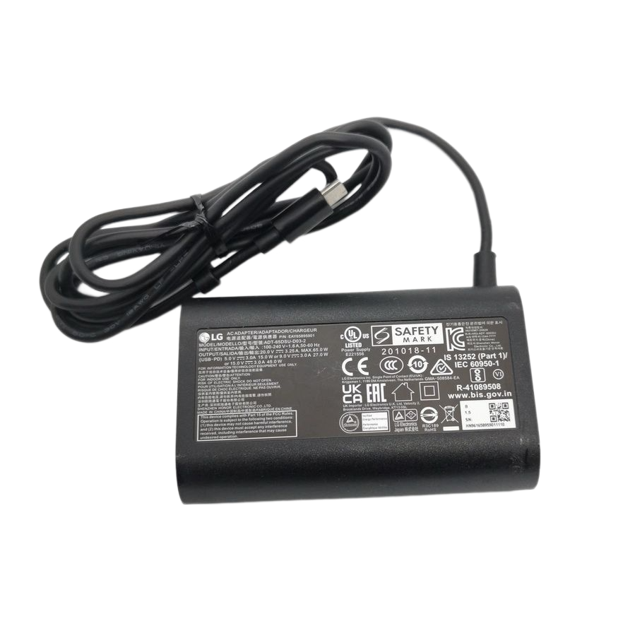 LG ADT-65DSU-D03-2 65W USB-C AC Adapter For LG gram 16T90P Charger ADT ...