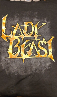 Lady Beast Logo Black T-shirt XL | eBay