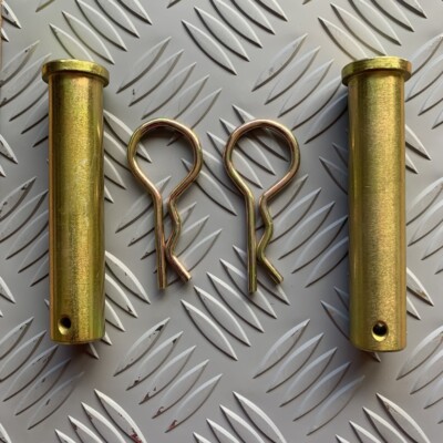 Tractor Clevis Pins 22mm Diameter, 95mm Useable Length, with R clips ...