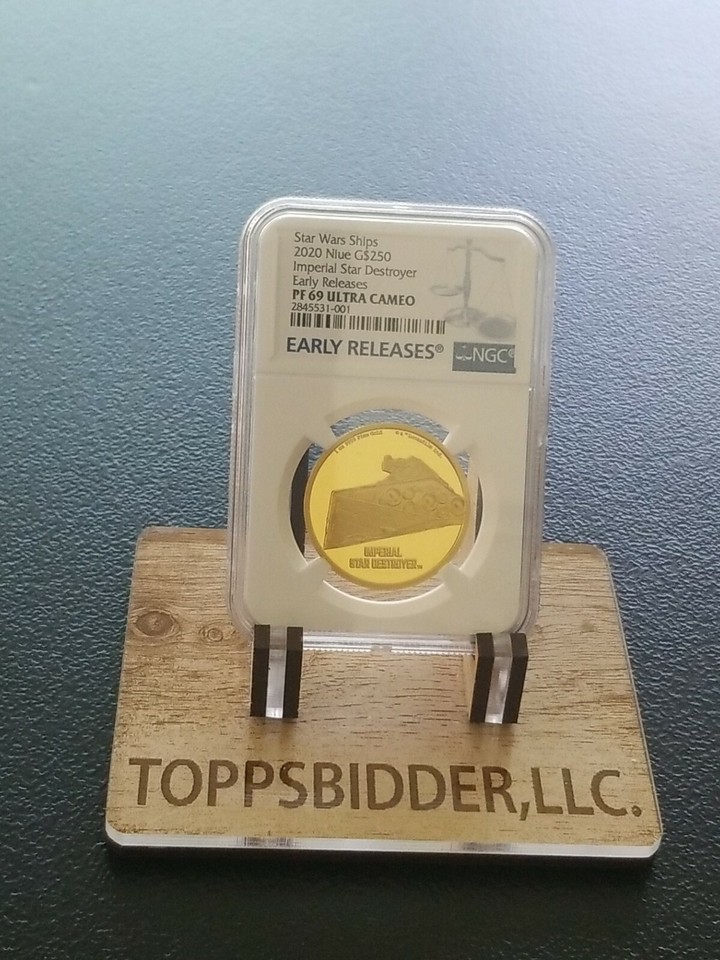 Star Wars Ships Imperial Star Destroyer 1oz gold coin Niue 250 dollars ...