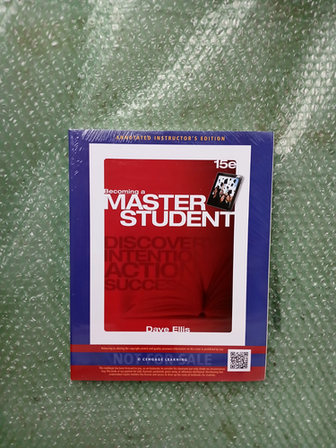 Becoming a Master Student Paperback Dave Ellis 9781285193892| eBay
