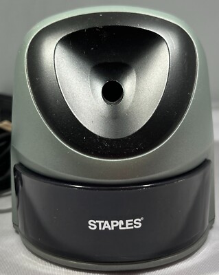 Staples Electric Pencil Sharpener Gray/Silver (34462) | eBay