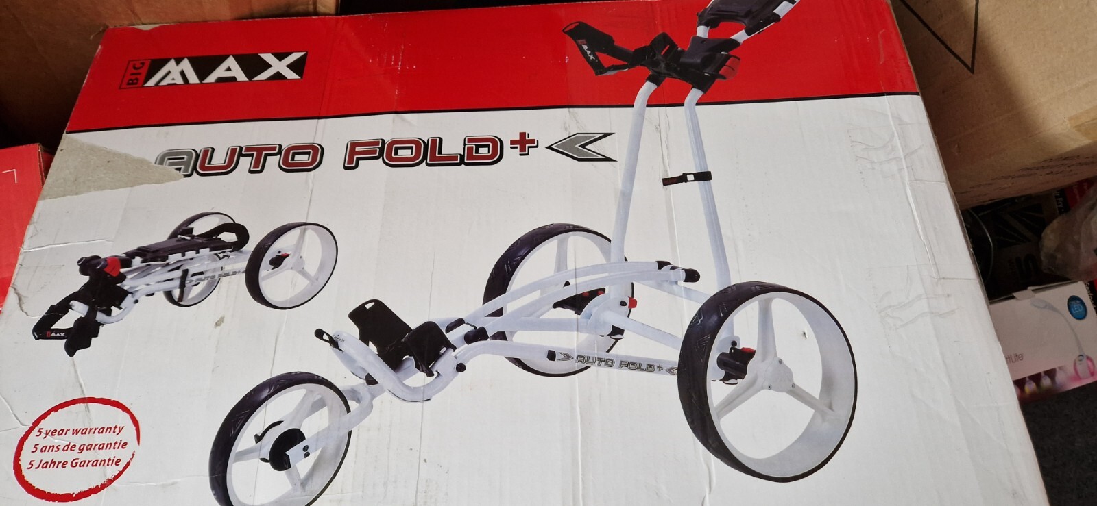 Big Max Autofold X Golf Trolley Push Cart 3-Wheel Collapsible Fold ...