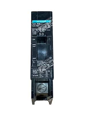Siemens Type BQD 1 Pole 30A Circuit Breaker BQD130 | eBay