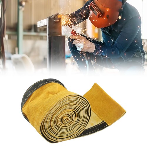 TIG Welding Torch Cable Cover 15 Ft*4 Flame Resistant Leather/Protector ...