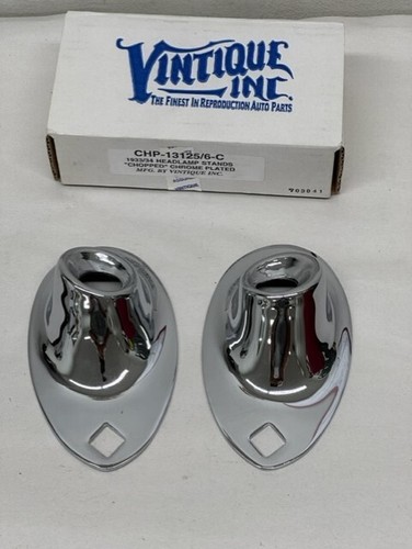 1933-1934 Ford Car Head Lamp Stands Chrome Chopped | Black | 6 W ...
